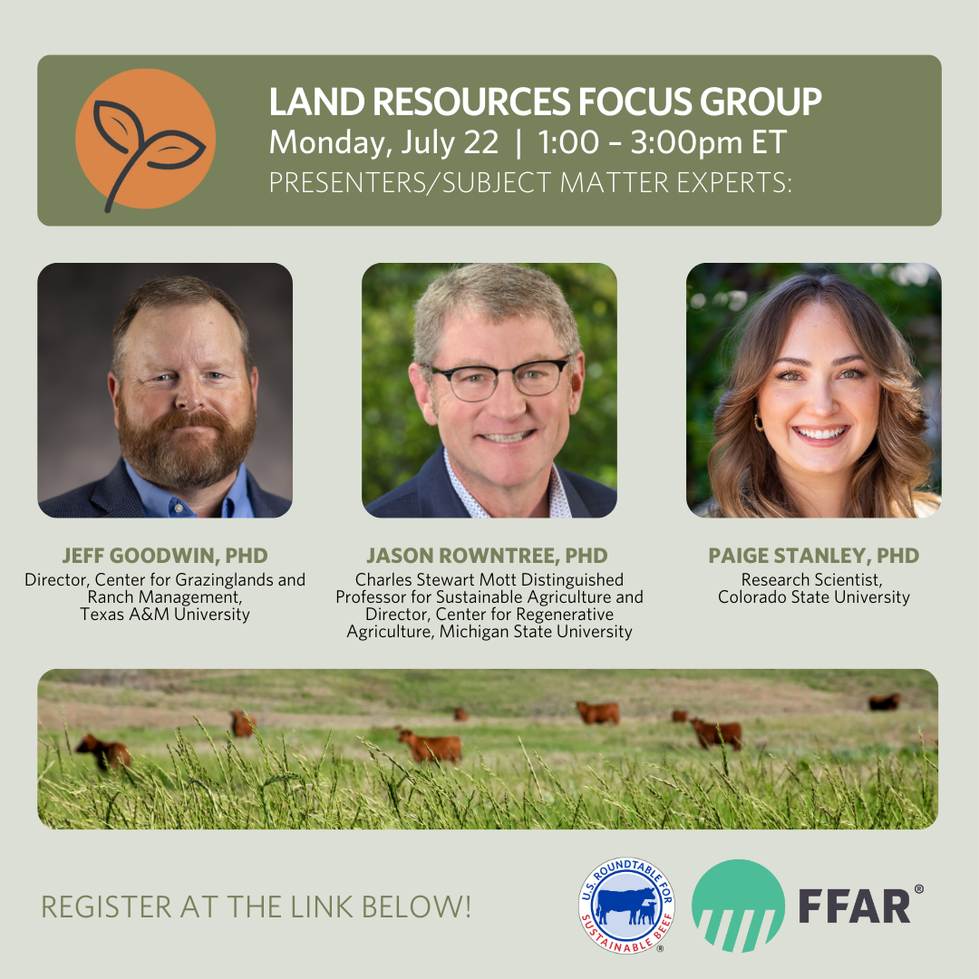2024 Sustainable Beef Research Roadmap Workshop